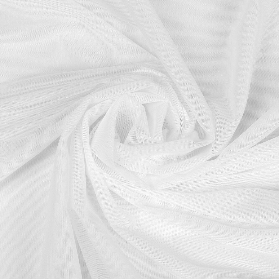 Сетка эластичная KRUZHEVO TBY.068 80г/м² ш.160см цв.001 белый уп.3м