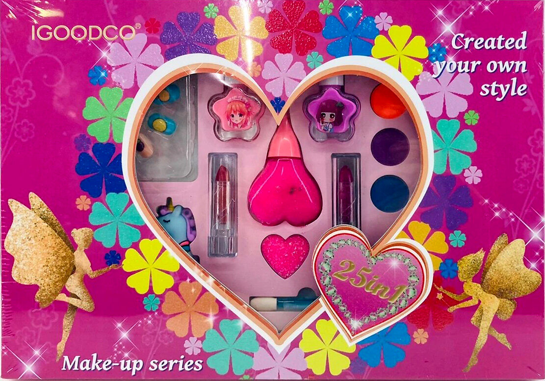 Набор Детская косметика IGOODCO Created your own style. Make up Set 25 в 1