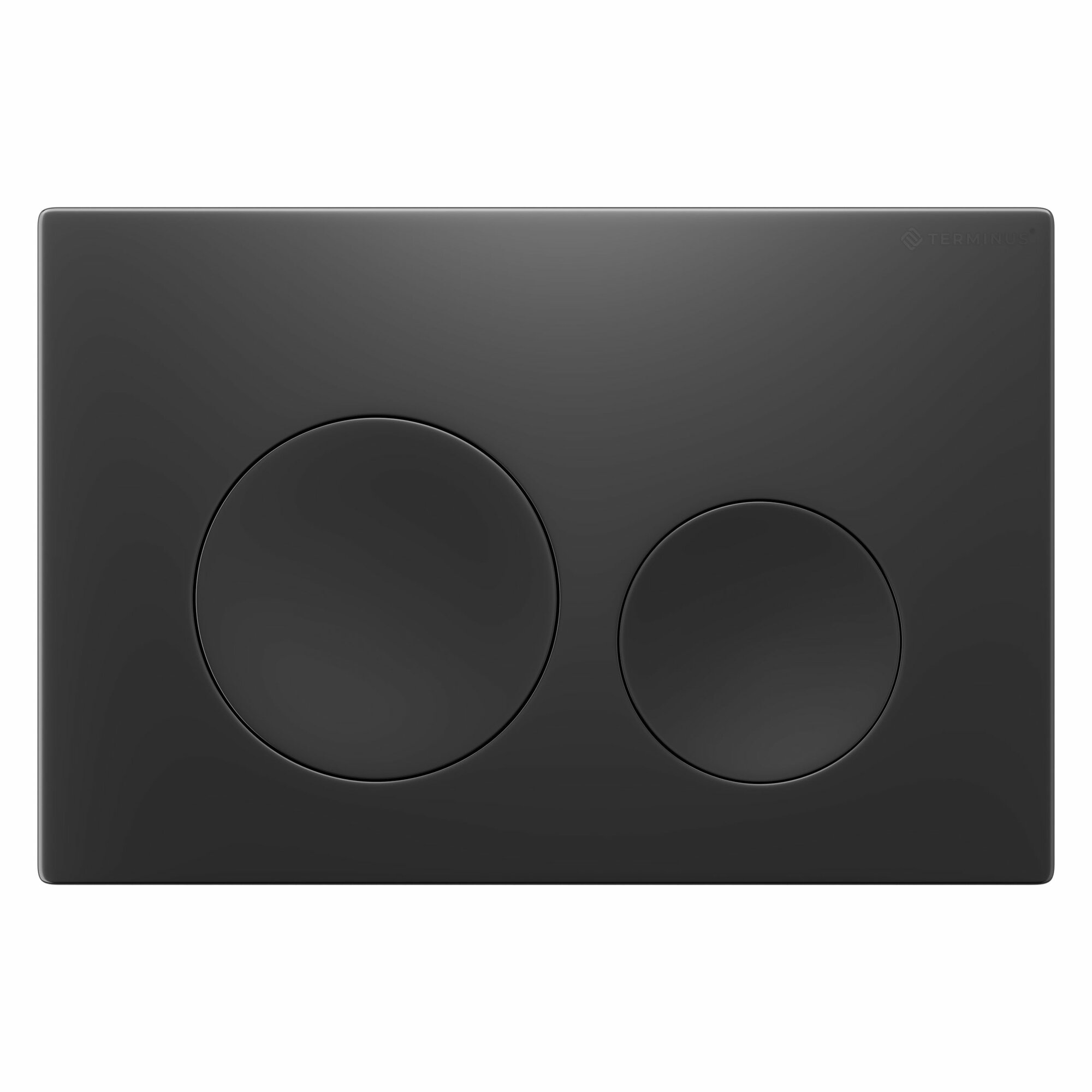 Клавиша смыва для инсталляции Terminus Classic кнопка круг цвет воронёная сталь