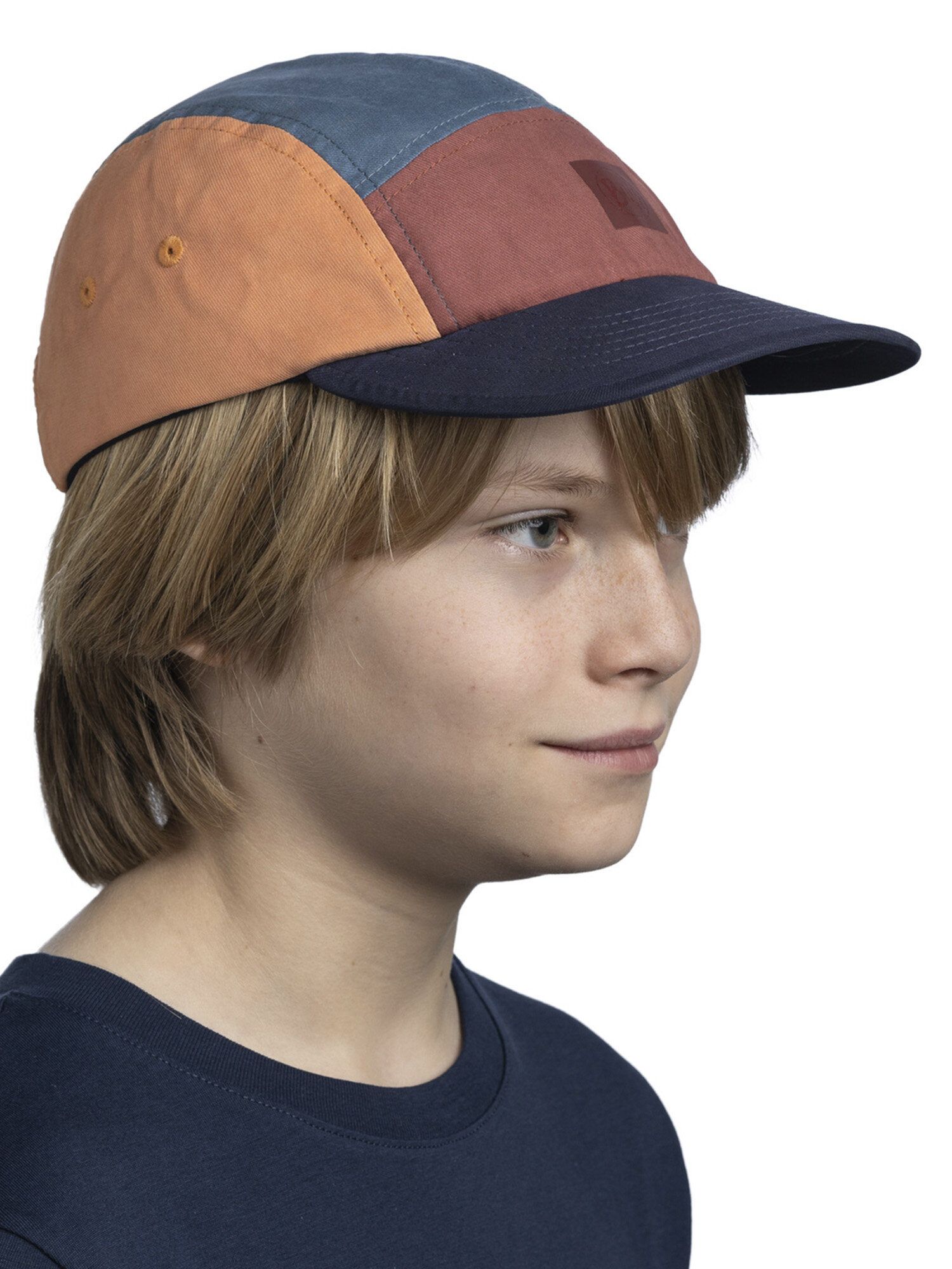 Кепка Buff 5 panel go для детей, размер us:б/р, синий, оранжевый, бордовый — фото 1