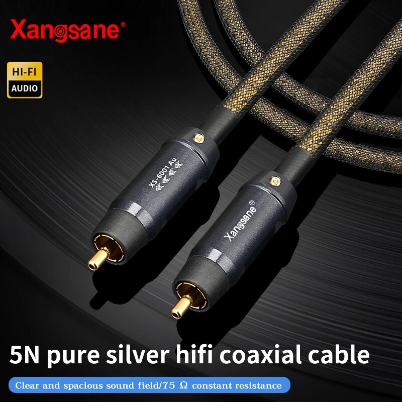 Коаксиальный кабель Xangsane из серебра 75 Ом 0.5m