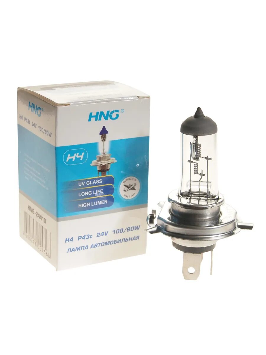 Лампа автомобильная H4 100/90 P43t 24V HNG
