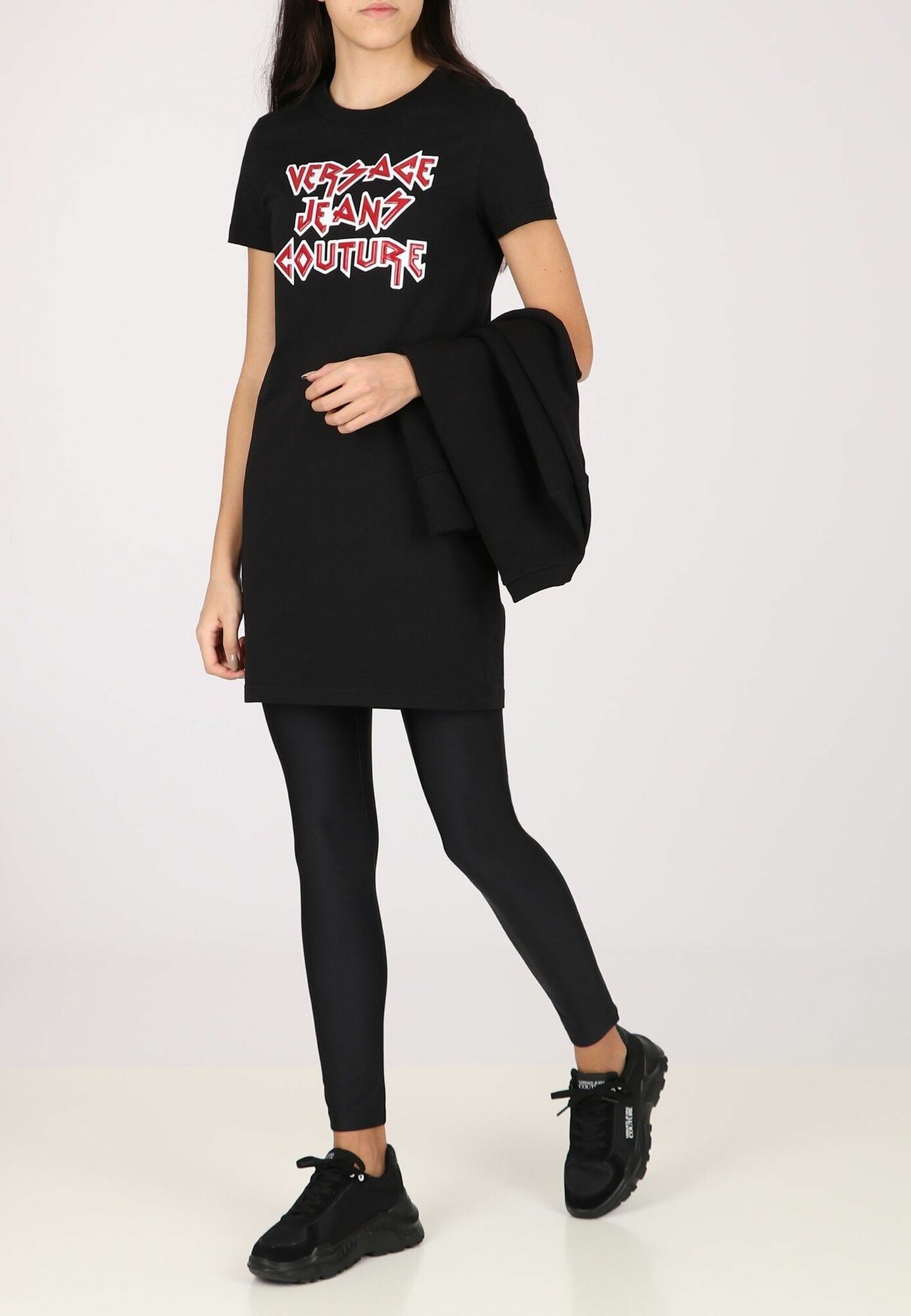 Платье Versace Jeans Couture Весна-лето 2025, размер 42, черный — фото 1