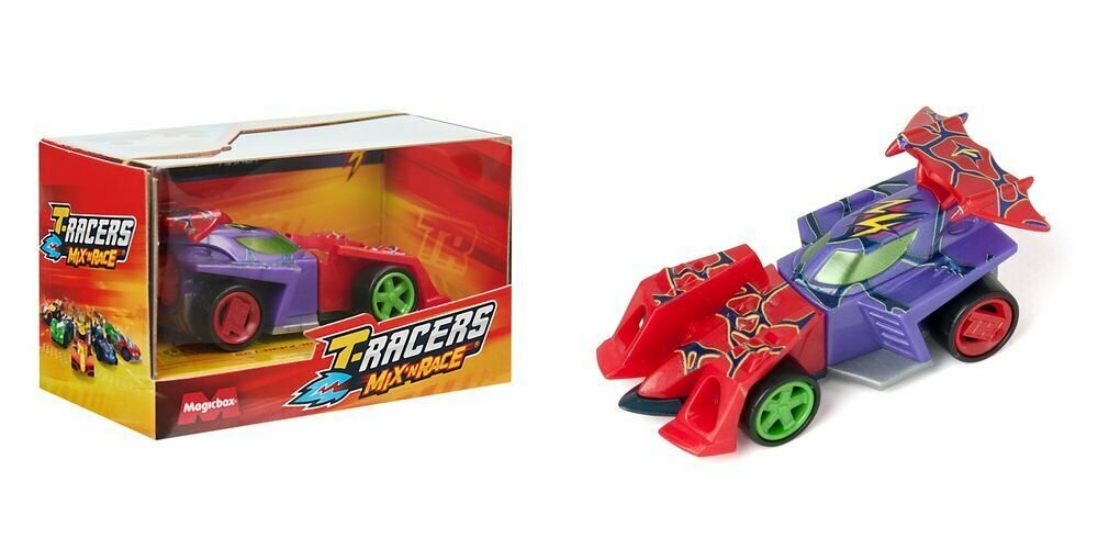 T-RACERS MIX 'N RACE. Машинка Сверхзвуковой пилот (разборная, взаимозаменяемые детали с машинкой из этой серии, пластик, в коробке, от 3 лPTR7D412RU18
