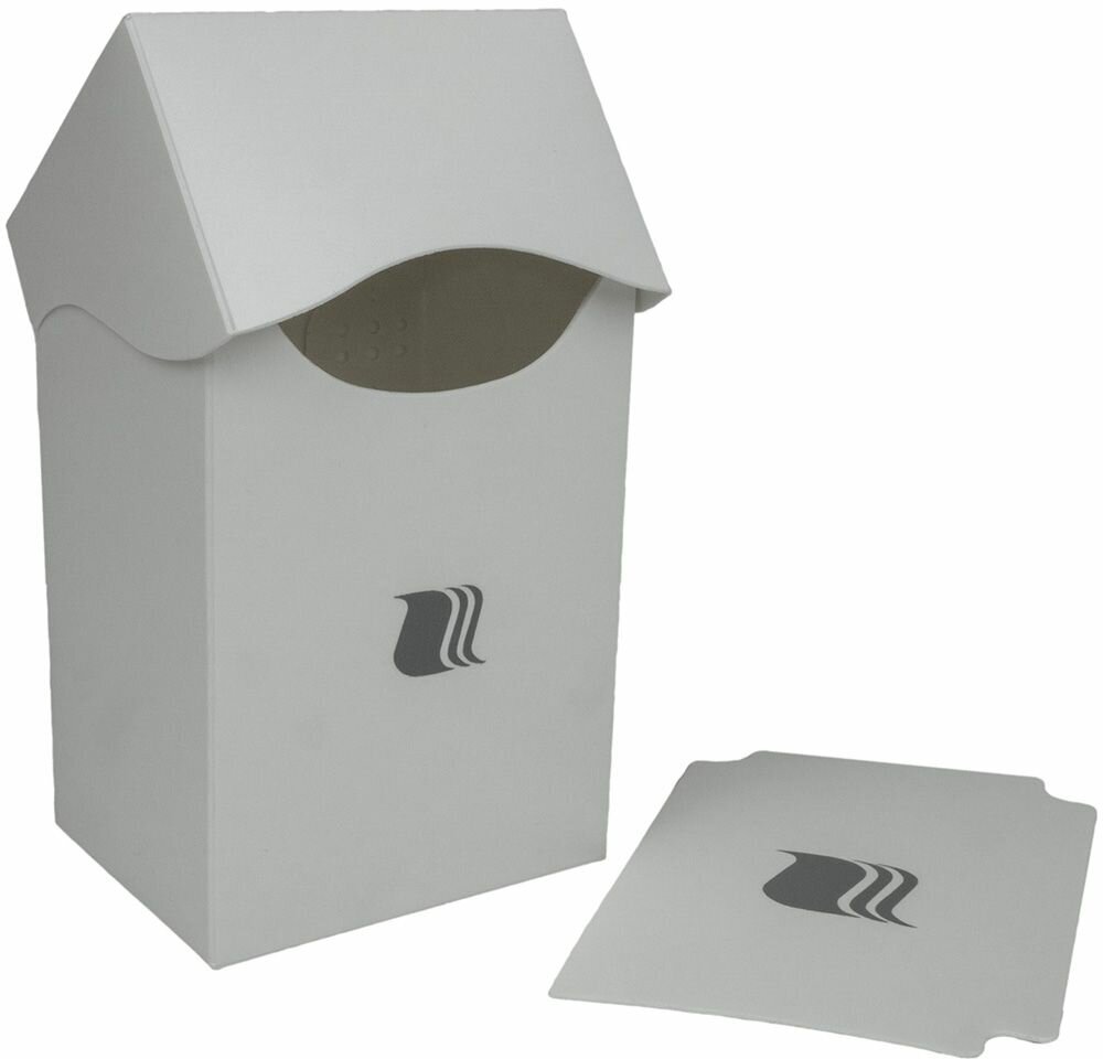 Пластиковая коробочка Blackfire вертикальная - Белая (80+ карт)