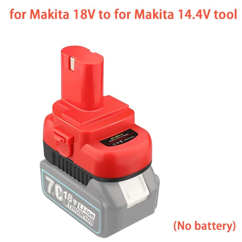 Конвертер аккумуляторов Makita/DeWalt/Milwaukee 18V в Makita 12V/14.4V MT18PA14