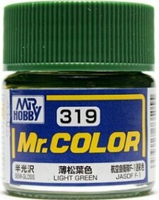 C319 краска художественная т. м. MR.HOBBY 10мл LIGHT GREEN