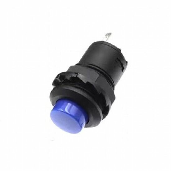 Кнопка с фиксацией DS-428/427 12мм синяя