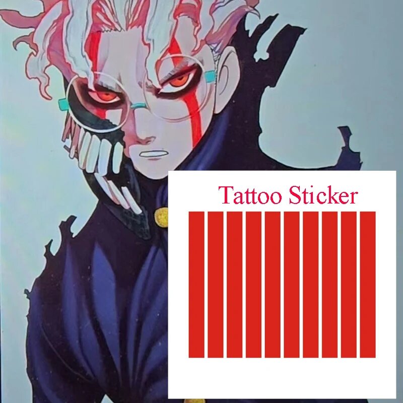 Косплей костюм Дадан Турбо Бабушка красный черный Один размер, Tattoo sticker