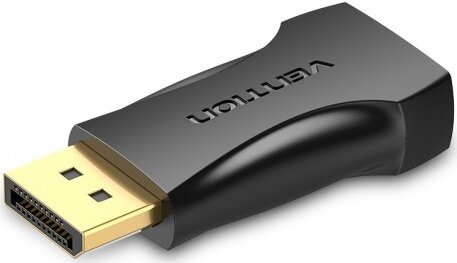 Vention Переходник DisplayPort1.2 20M->HDMI2.0 19F Vention HBPB0, позолоченные контакты (ret)
