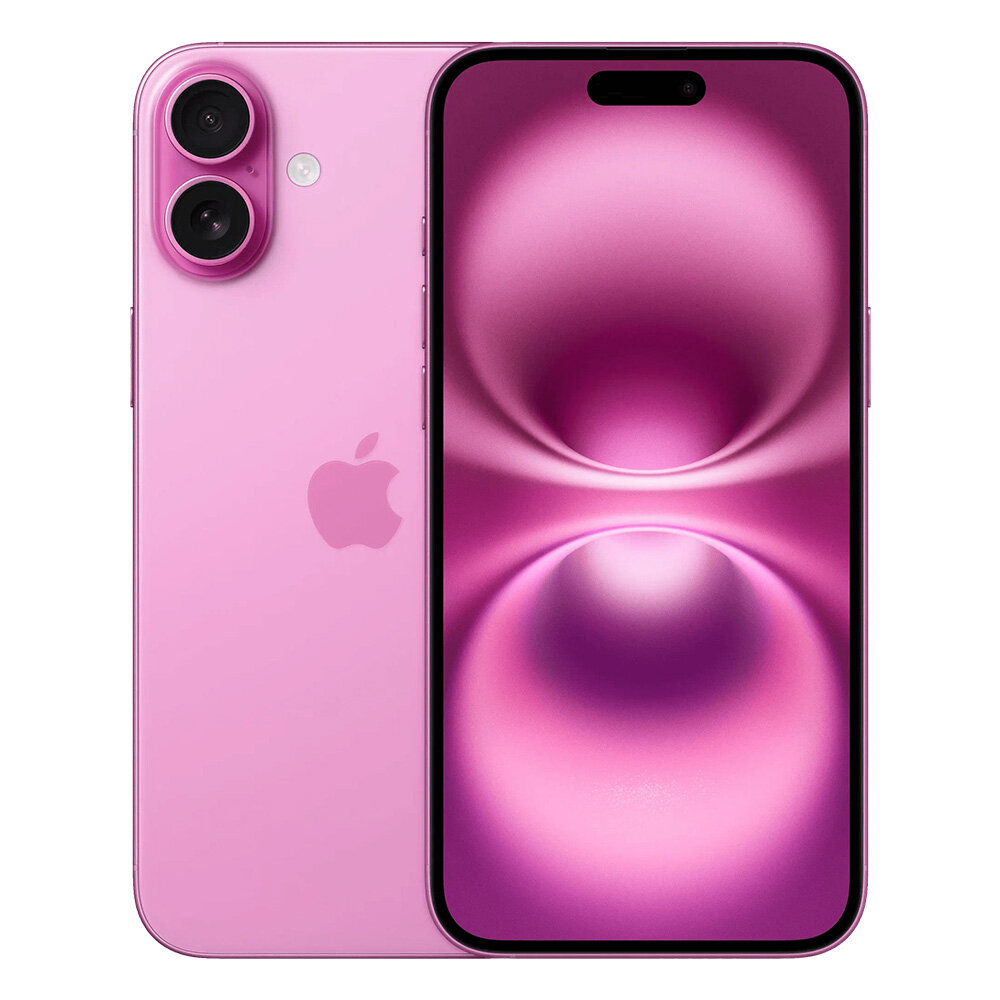 Смартфон Apple iPhone 16, 128 GB, eSim Only, цвет Pink / Розовый
