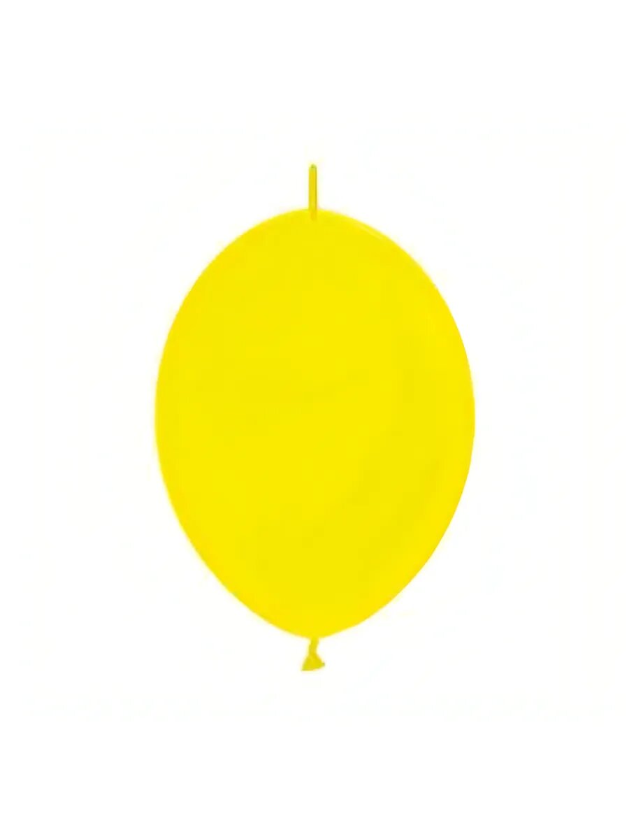 Линколун Желтый, Пастель / Yellow, латексный шар (6"/15 см ) 50 шт. / DECOBAL, Вьетнам