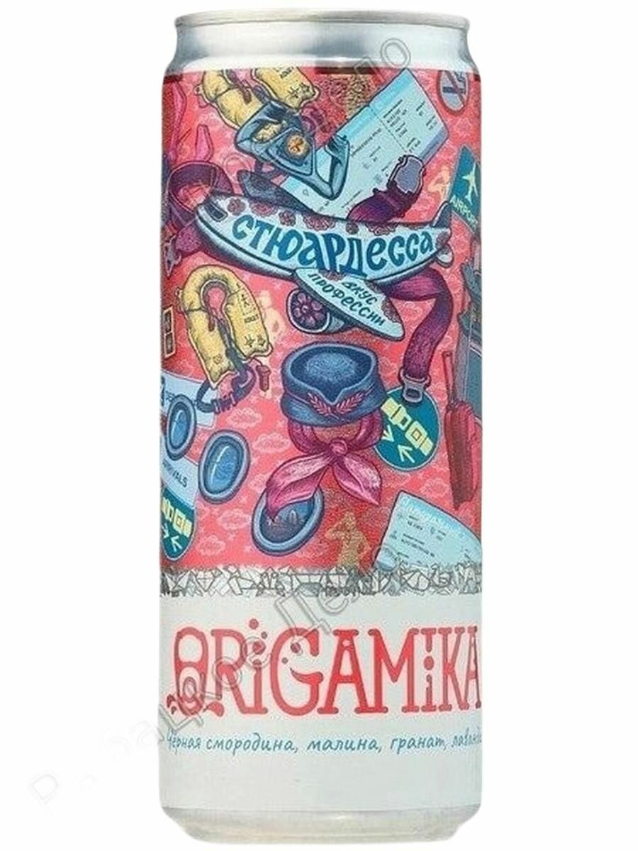 Напиток безалкогольный среднегазированный "оригамика. Вкус профессии" "стюардесса" 0,33л х 4 шт.