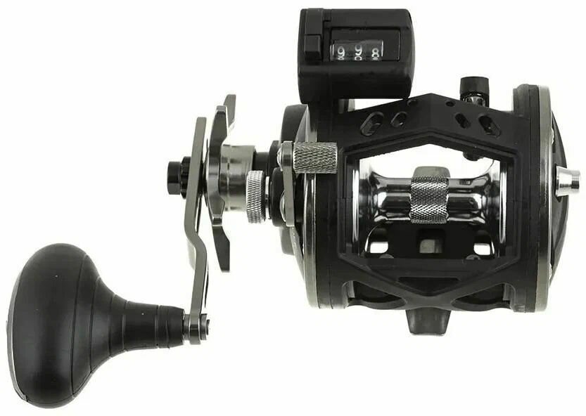 Катушка мультипликаторная, фирма Kaida, модель TEC-30L, праворукая, с счётчиком