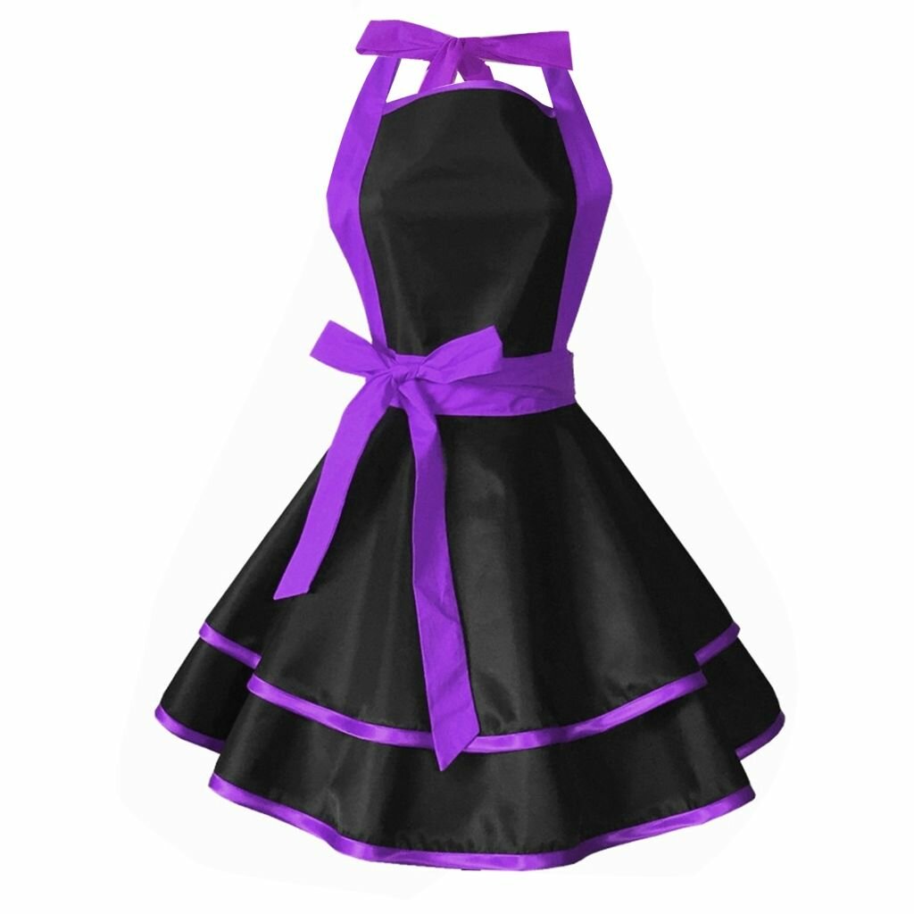 Милые милые Ретро кухонные фартуки для женщин и девочек, Винтажный фартук-передничок