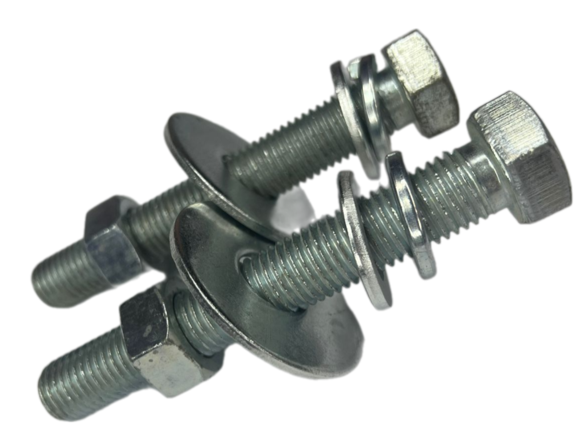 Комплект шестигранных болтов 16х140 мм 2 шт. с гайками, шайбами и гровером