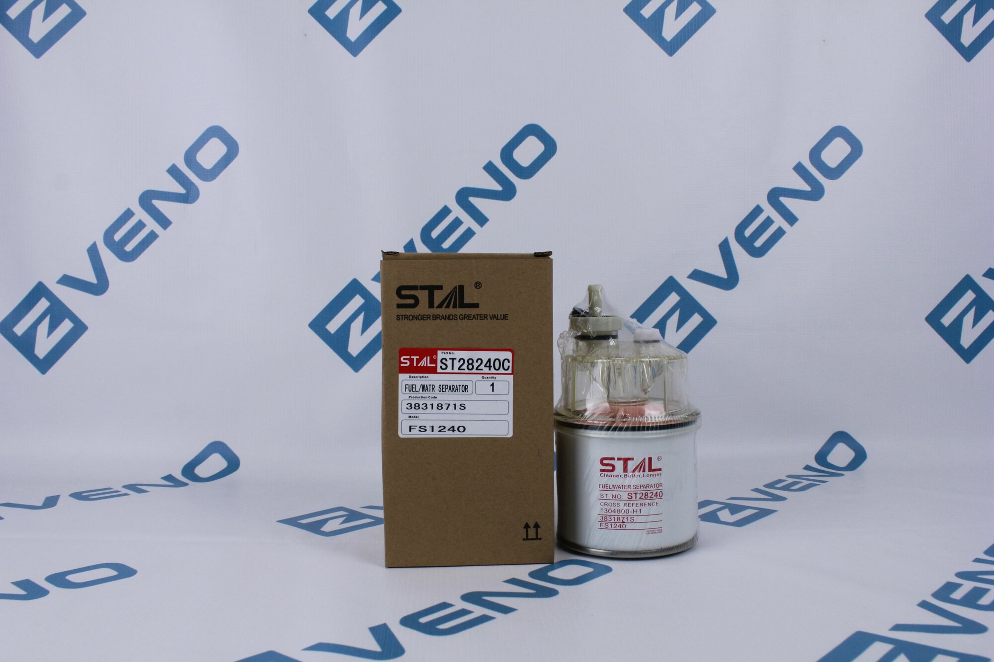 Фильтр топливный STAL ST28240C с колбой (FS1240B; 11LD-20250; 42N-04-11760; 93173193; 53C0583) Komatsu