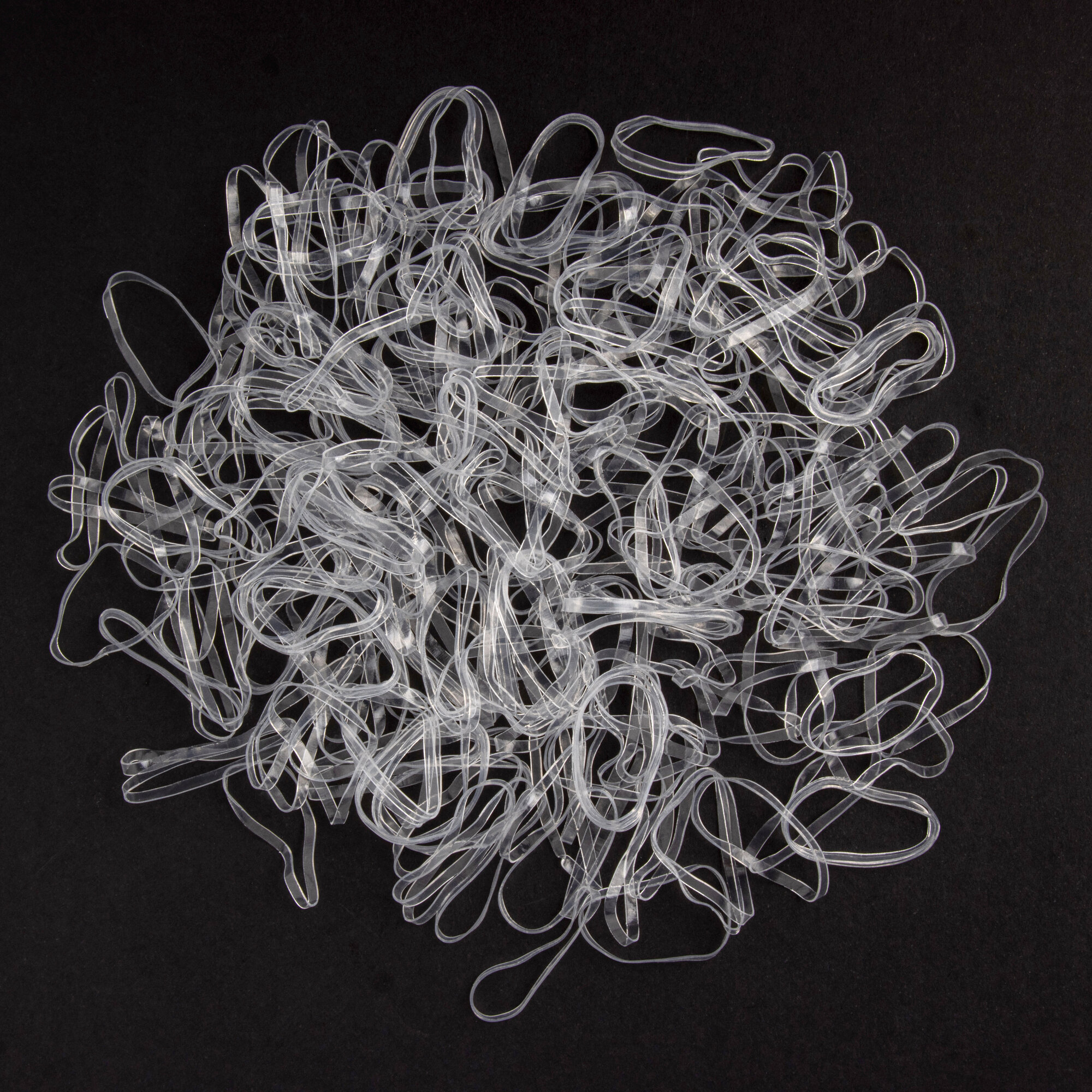 Резинки для волос прозрачные, 250 шт