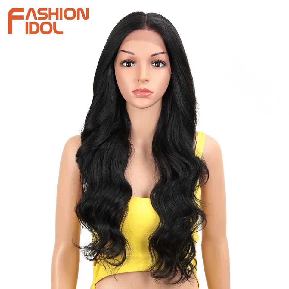 Синтетический парик FASHION IDOL 26 дюймов, бордовый, объемная волна Lace Part Wig, # 1Б