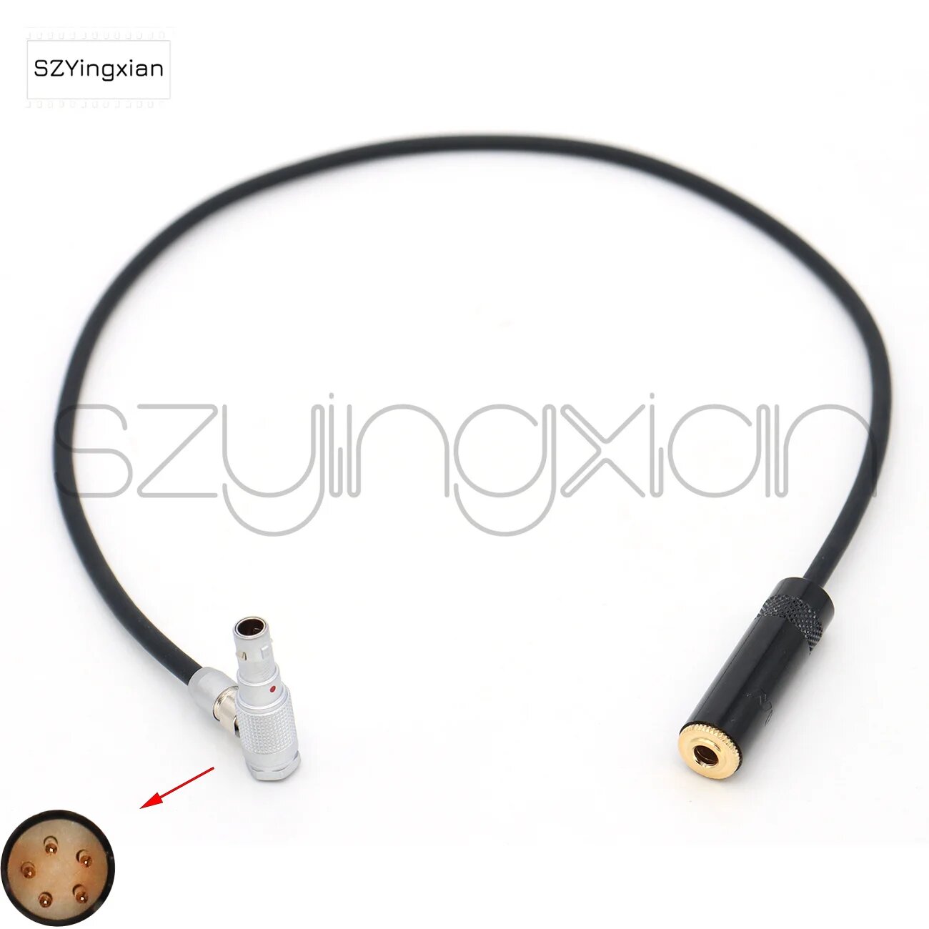 Аудиокабель SZYingXian RED KOMODO-X 5-pin to 3.5mm TRS 20cm, Straight