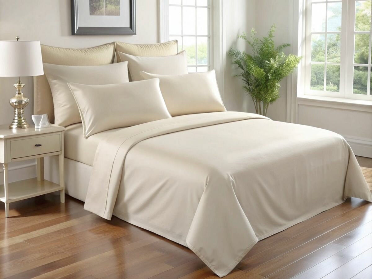 Постельное белье тенсель детское - "Сливочный"