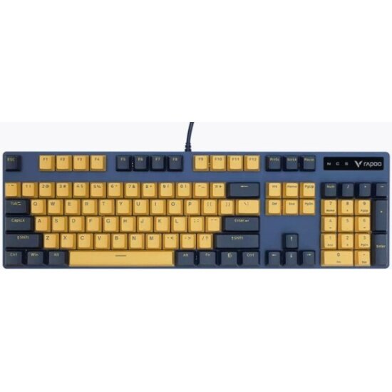 Клавиатура Rapoo V500PRO TM, желтый/голубой (V500PRO-Multi-Mode)