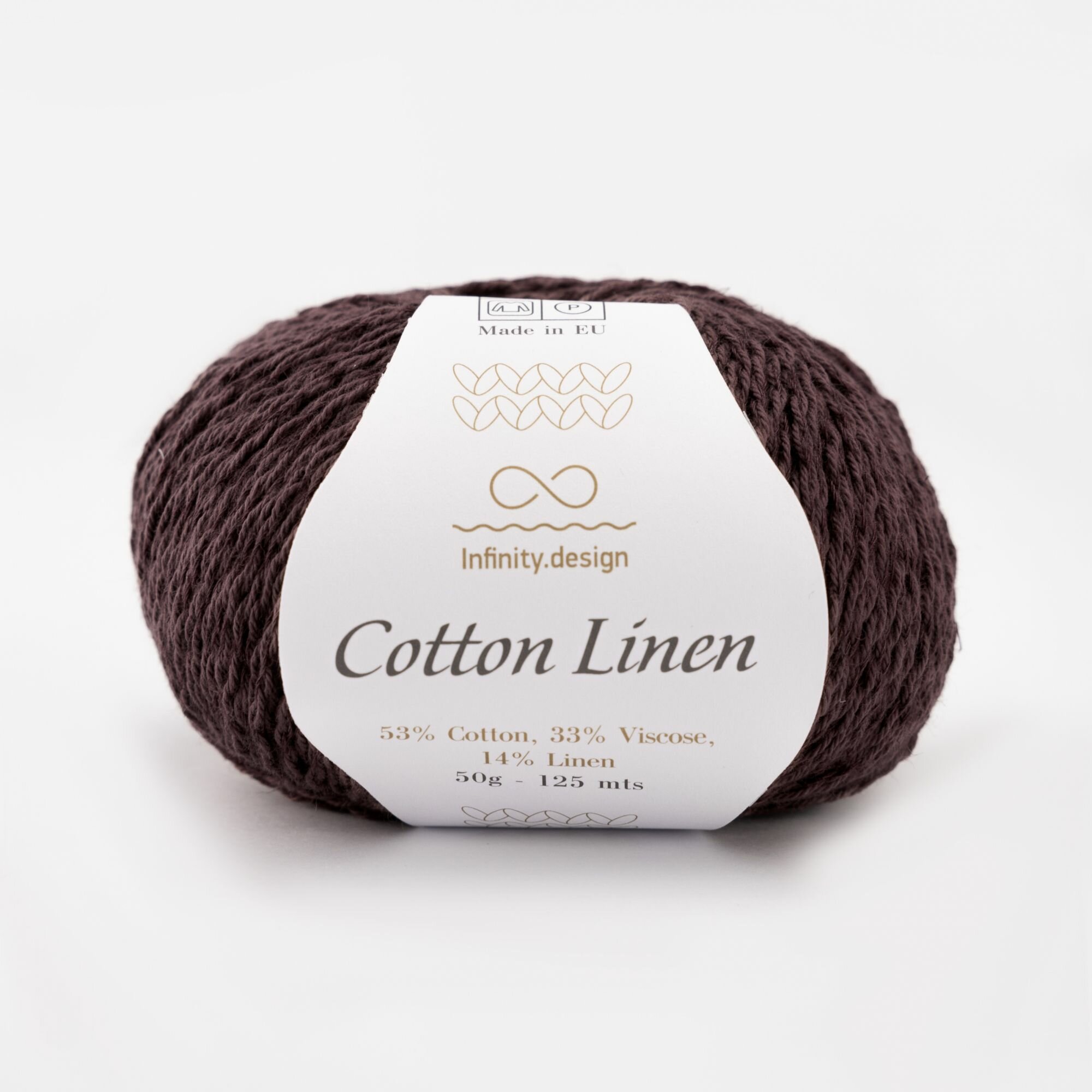 Пряжа для вязания Infinity Design Cotton Linen (3161 Acorn)