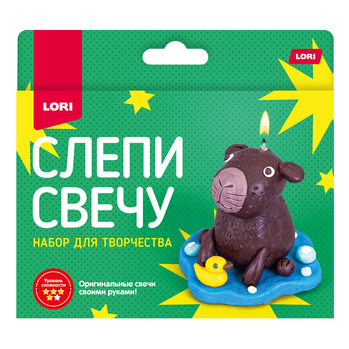Lori Набор Слепи свечу Капибара Пз/С-022-JH18 Творческий комплект для лепки свечи
