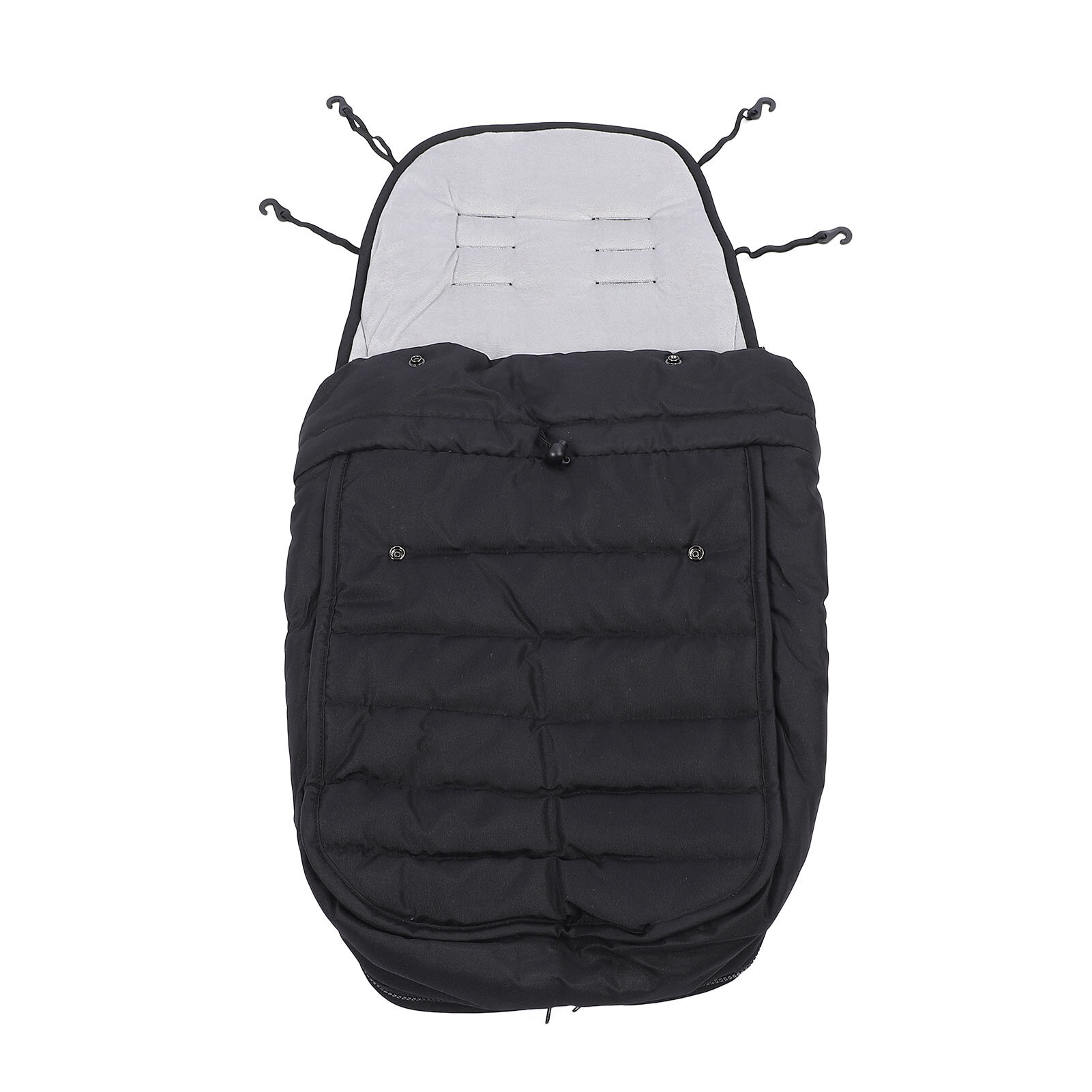 Конверт для детских колясок, утепленный, защитный от ветра, черный, 40x85 см, подходит для большинства колясок