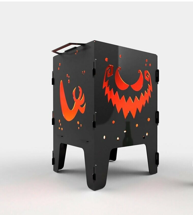 Очаг, чаша для костра, Костровая чаша, Жуткая Жаровня для улицы разборная Джимми - огнеупорная краска