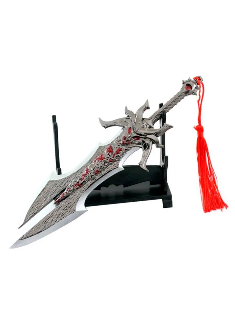 Талисман, нож-брелок "Меч в аниме-стиле", длина 20 см, не острый, подвеска, металл