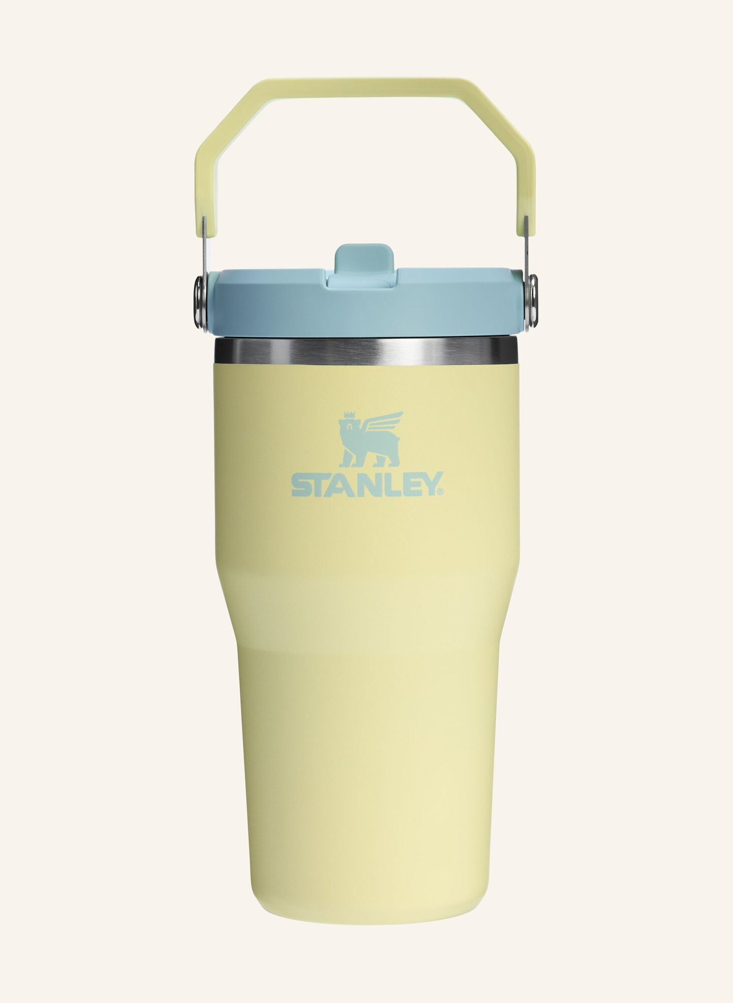 Термокружка STANLEY THE ICEFLOW FLIP STRAW 2.0, 600 мл/желтый