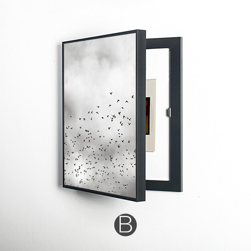 Крышка электросчетчика, внутренняя электрическая панель, скрытые картины, вертикальная секция, бесплатная штамповка, распределительная коробка для ресторана, 50*40 см