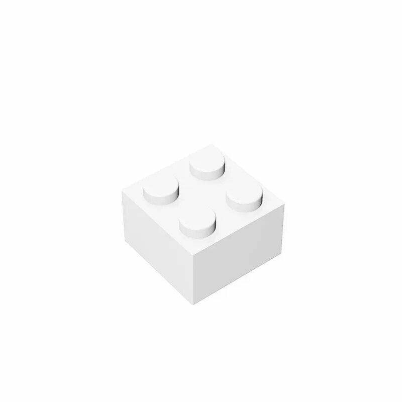 Белый кубик Lego 2x2, Цвет: 1-white