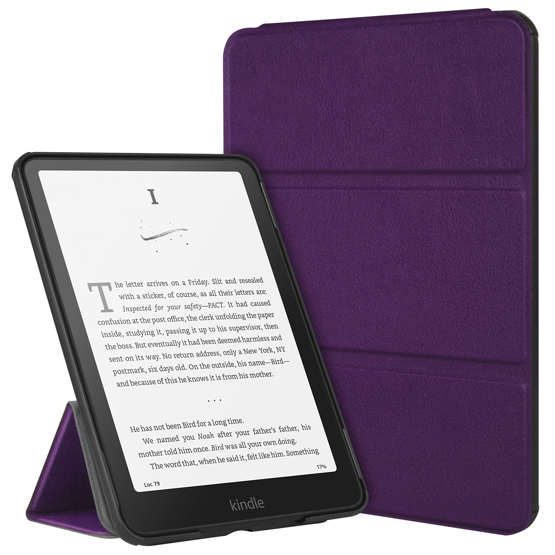 Чехол-книжка с подставкой для Amazon Kindle Paperwhite 12 Gen (7", 2024) purple