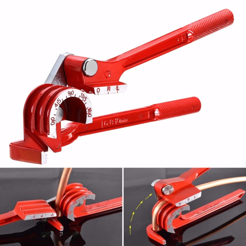 QUANBU 1 шт. 180-градусный инструмент для гибки труб, сверхпрочный трубогиб из алюминиевого сплава, трубогиб, клещи для гибки тормозных топливных магистралей