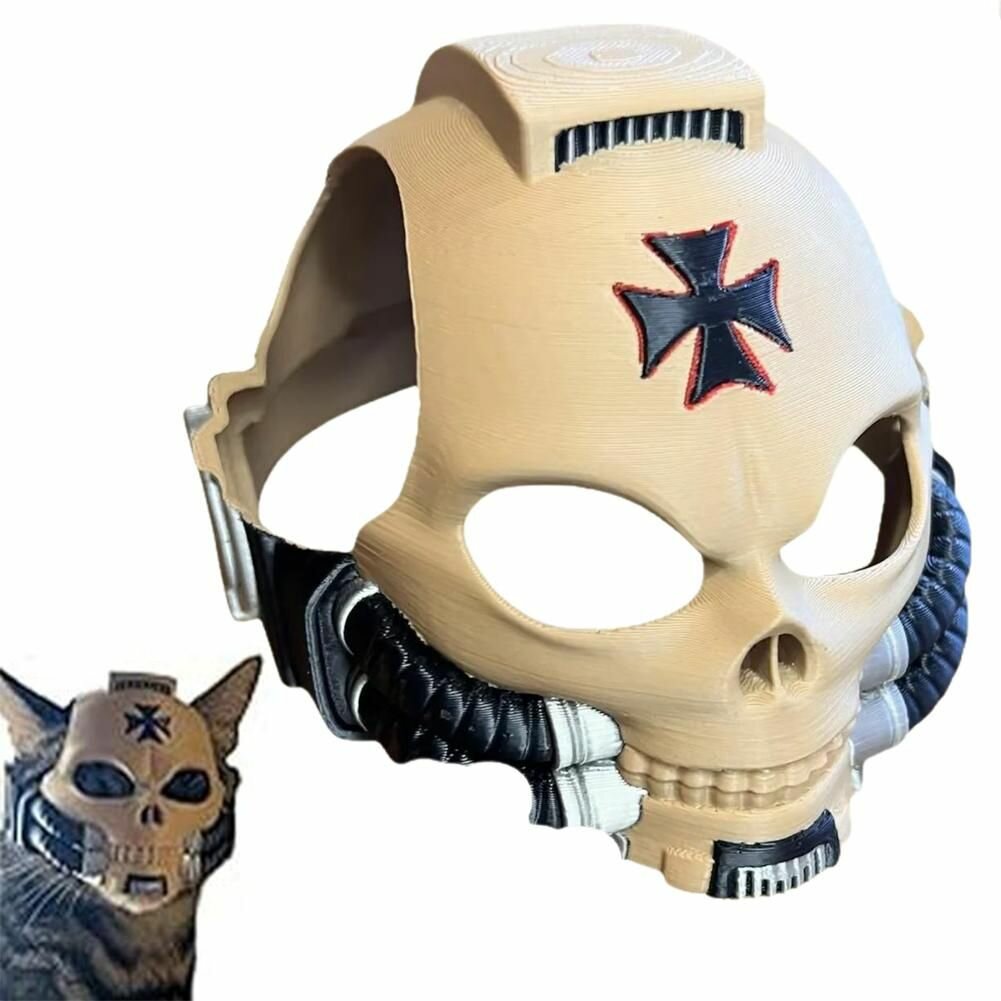 Шлем для кошки, шлем для ролевых игр с питомцем в научно-фантастическом жанре