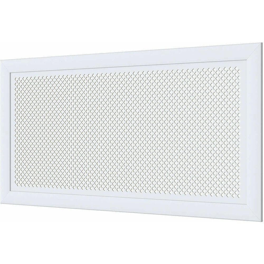 Декоративный экран для радиаторов и батарей Cosca Decor Модерн 600x1200 мм, белый, дедало, с рамкой