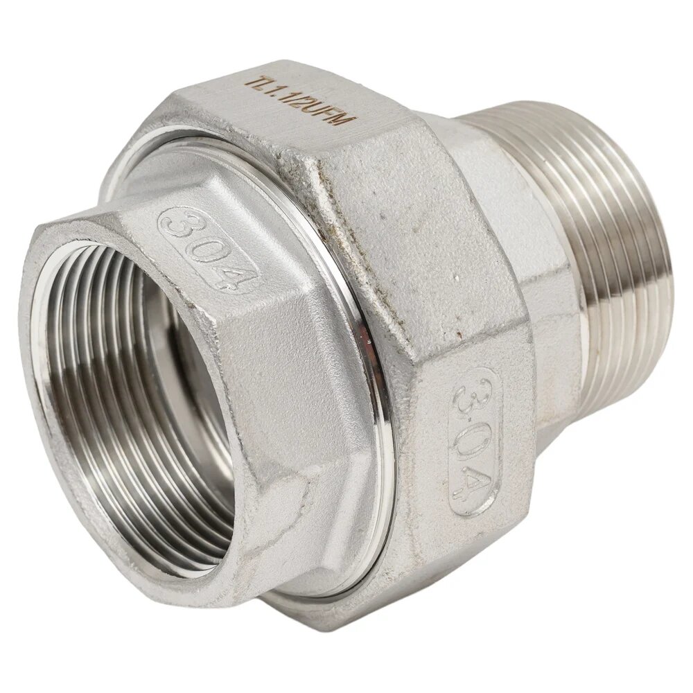 TITAN LOCK Американка конусная нержавеющая (AISI304) 1-1/2", ВР/НР TL1.1/2UFMC