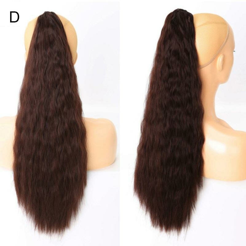 Парик с хвостиком из когтей, пушистые длинные вьющиеся волосы, натуральные термостойкие парики