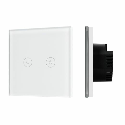Выключатель сенсорный SWT-OMALI-S02-ZB-WH (250V, 10A, Zigbee) (Arlight, Стекло)
