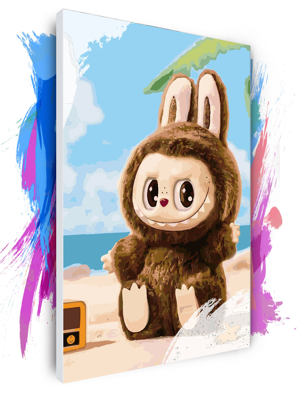 Картина по номерам на холсте Labubu, 40 х 60 см