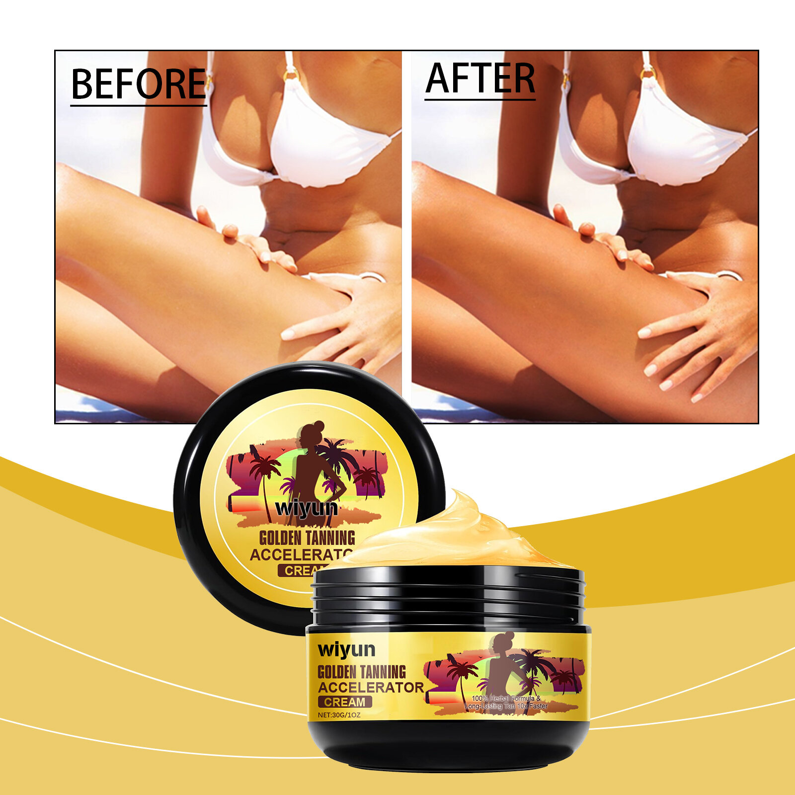 Wiyun крем для кожи против загара summer outdoor natural even skin tanning увлажняющий крем для кожи против загара