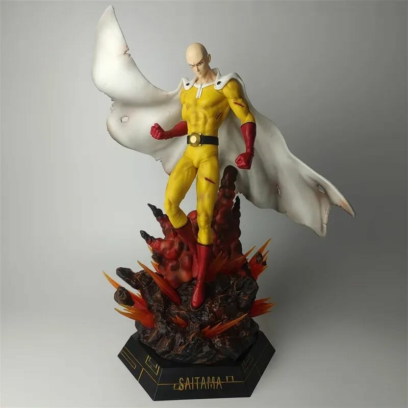 Фигурка Ванпанчмен Сайтама / One Punch Man Saitama с подсветкой (43см)