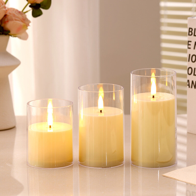 Электронные свечи, имитация, 3 шт