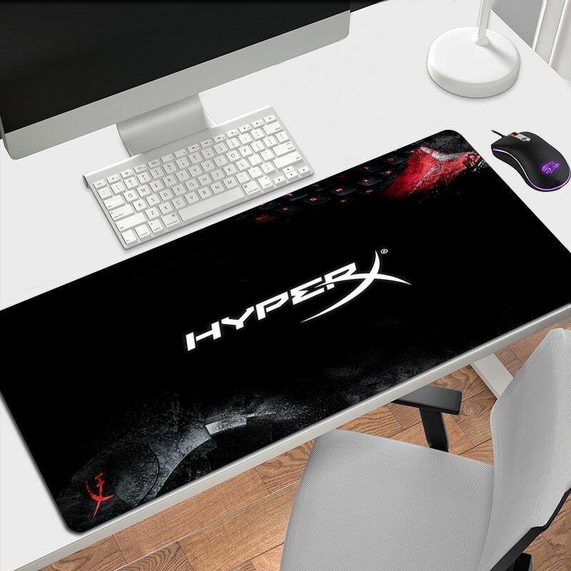 Игровой коврик для мыши HyperX PC клавиатура для аниме-плеера резиновые офисные компьютерные аксессуары 900x400 мм