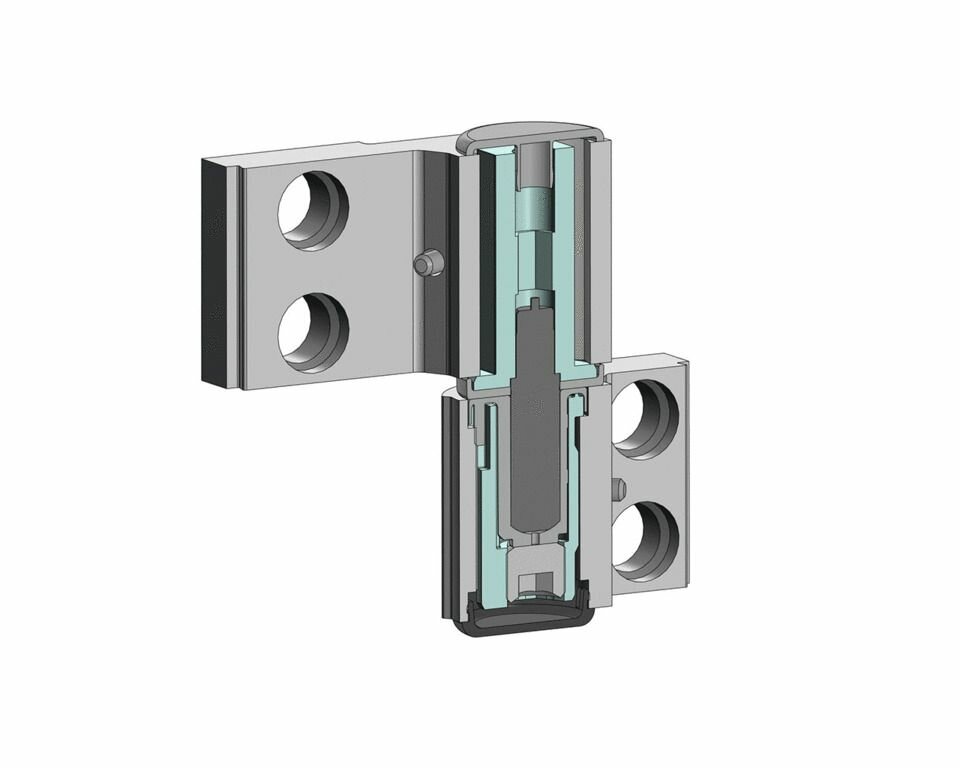 Петля Palermo, 2-х секц, втулочная, м/о 62, без крепл, неокрашенная