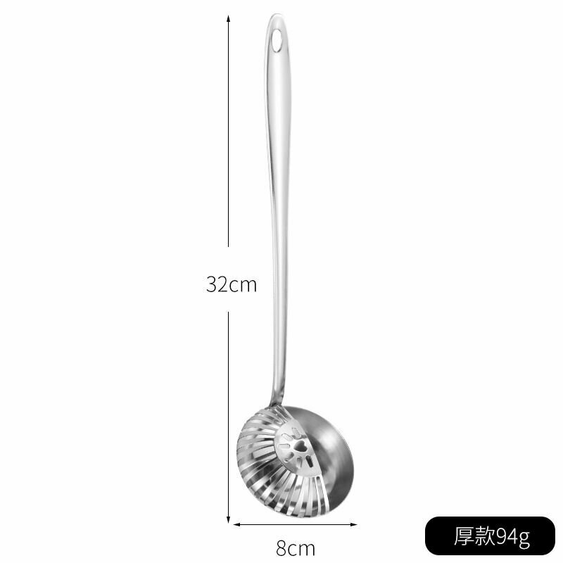 Ложка для горячего супа, многофункциональная из нержавеющей стали, сито , двойное использование, , , черпак