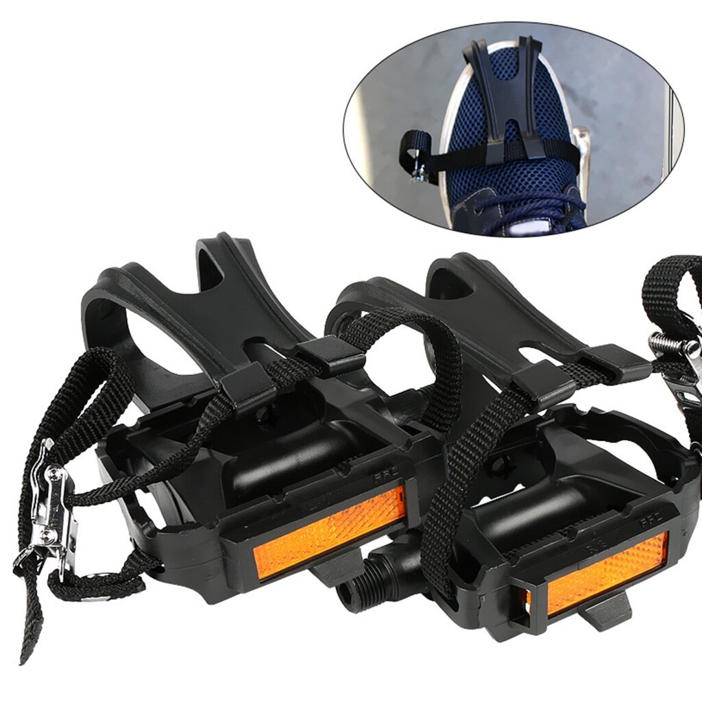 Велопедали с ремешками и клетками — фото 1