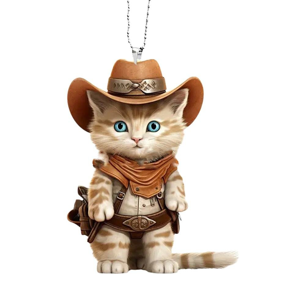 Акриловый креативный кулон в виде кошки